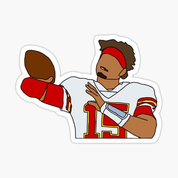 "Patrick Mahomes Cartoon" Sticker for Sale by Taterbiz | Redbubble