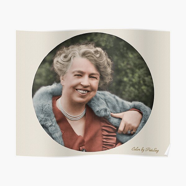 "Eleanor Roosevelt 1943" Poster for Sale by PatSeg | Redbubble