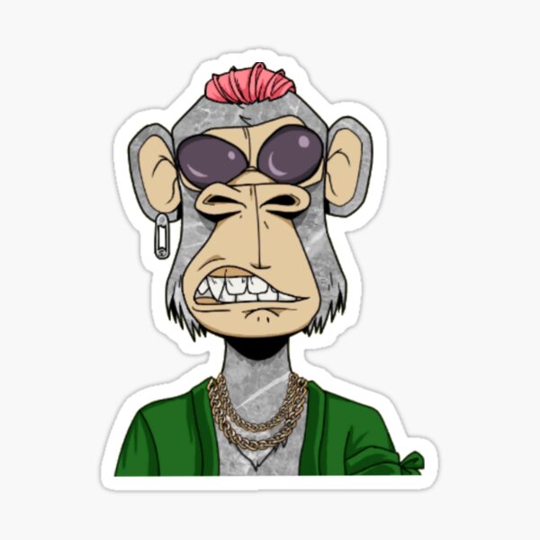 "Monkey alfredo" Sticker for Sale by simoxito | Redbubble