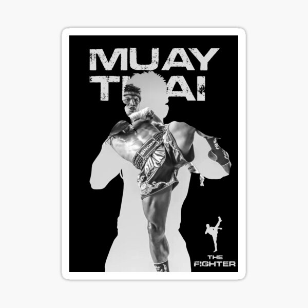 "Muay Thai Fighter" Sticker for Sale by Artsilhouette | Redbubble