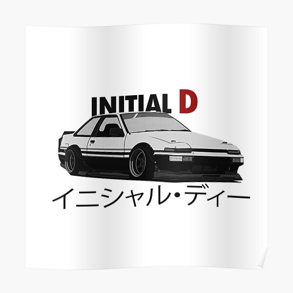 " INITIAL D INITIAL D INITIAL D INITIAL D " Poster for Sale by merona21 | Redbubble