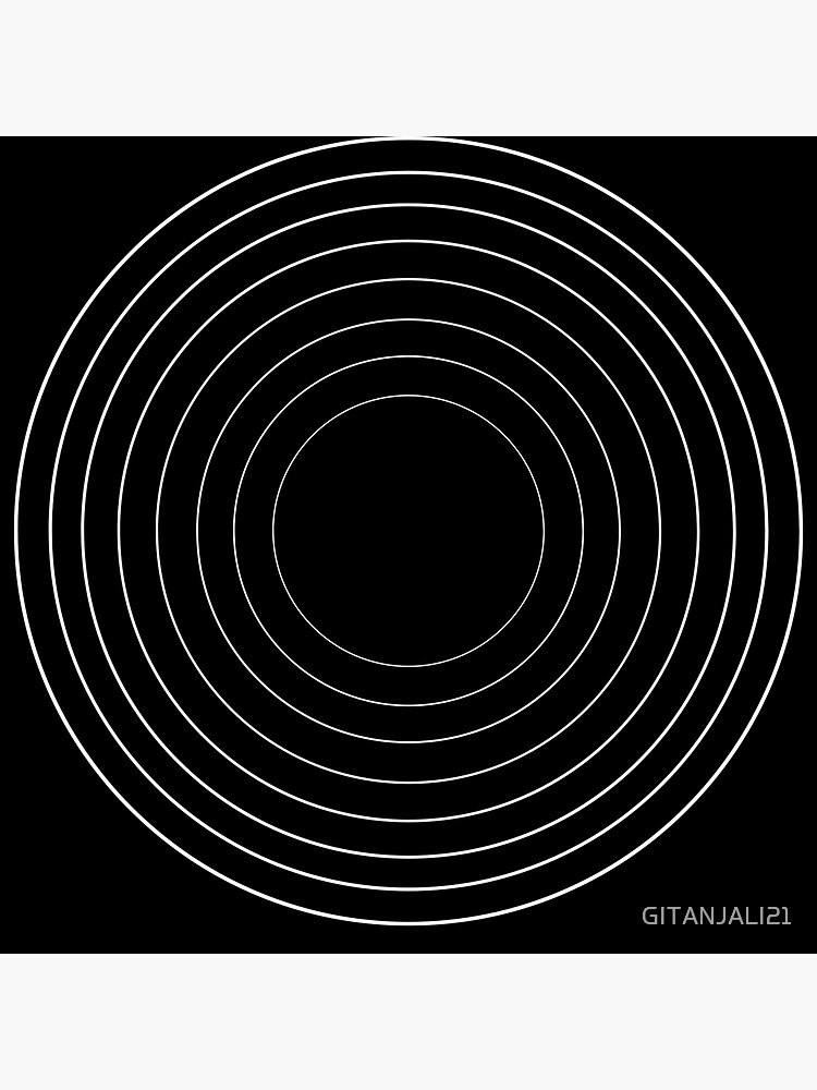 "CONCENTRIC CIRCLES" Sticker for Sale by GITANJALI21 | Redbubble
