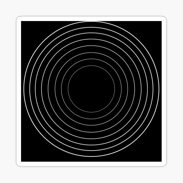 "CONCENTRIC CIRCLES" Sticker for Sale by GITANJALI21 | Redbubble