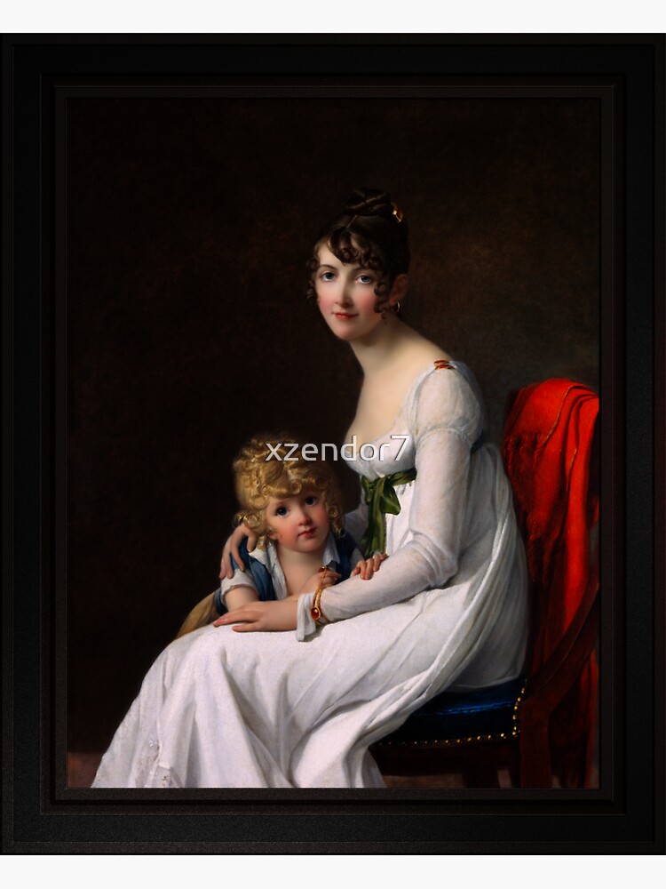 "Madame Philippe Panon Desbassayns de Richemont and Her Son, Eugène by ...