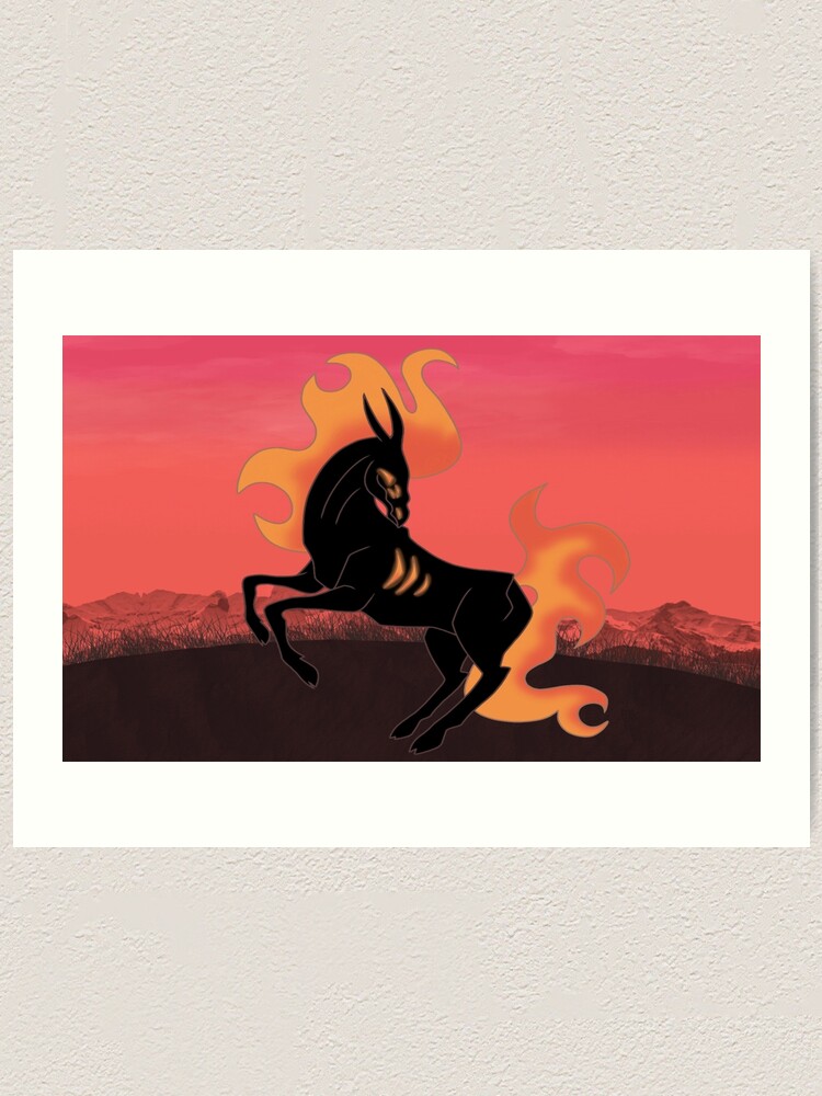 "Helluva Boss (Fire Horse)" Art Print for Sale by EmilyNevla | Redbubble