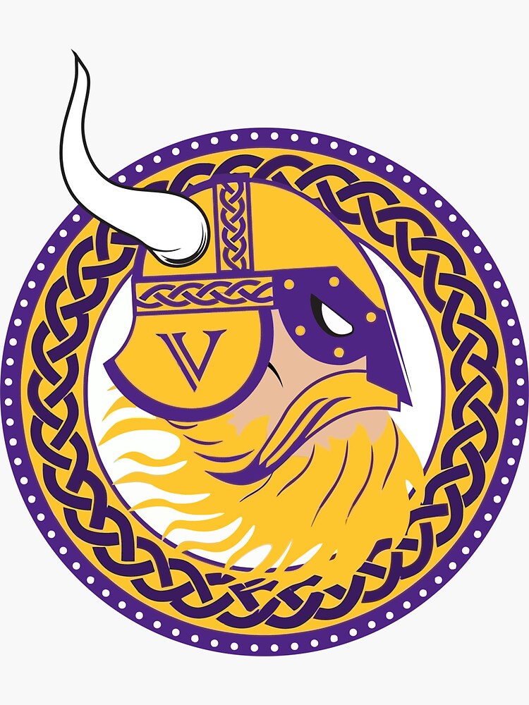 "Minnesota Vikings Logo" Sticker for Sale by asmiranday68 | Redbubble
