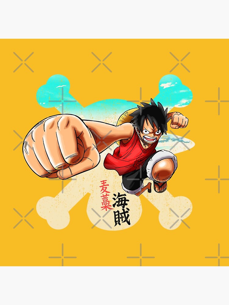 "One Piece - Monkey D. Luffy - Mugiwara No Luffy -" Poster for Sale by ...