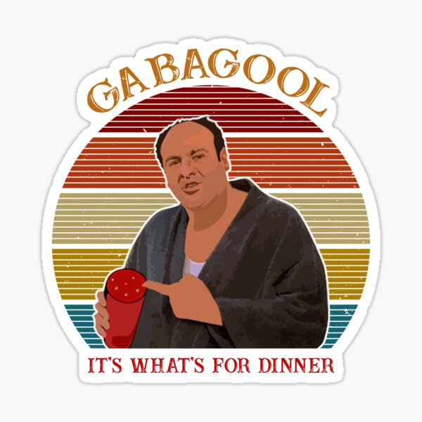 "Gabagool it's what's for dinner" Sticker for Sale by Joyvious | Redbubble