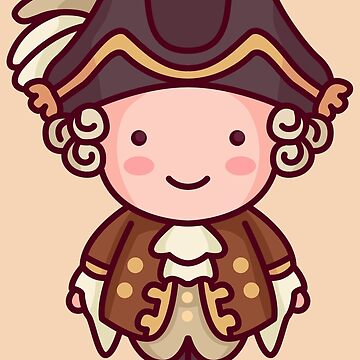 "Kawaii Cute French King Louis XVI Cartoon" Sticker for Sale by ...