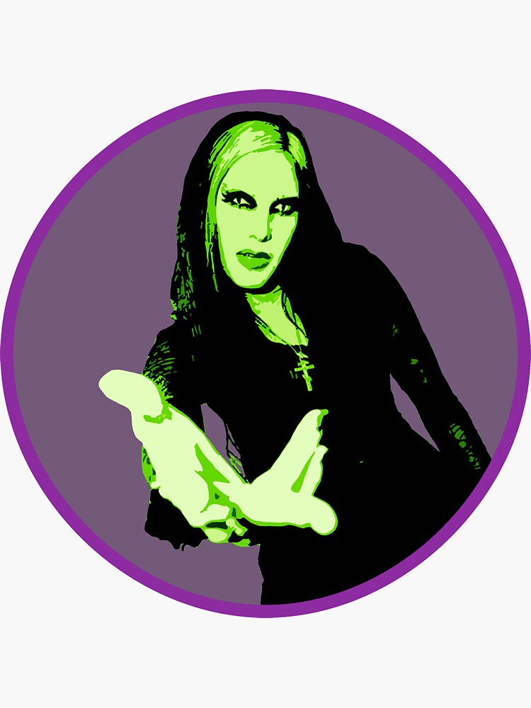 "Eva O - Christian Death - Shadow Project - Super Heroines" Sticker for ...