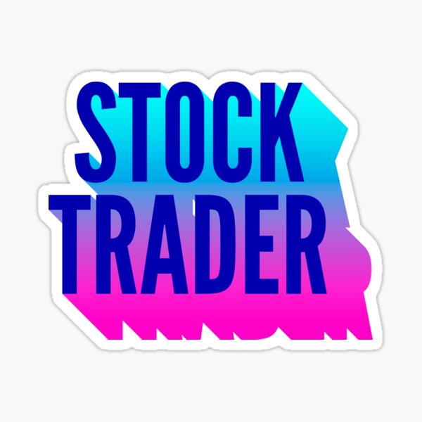 "Stock trader With Long Gradient Shadow" Sticker for Sale by SVPOD ...