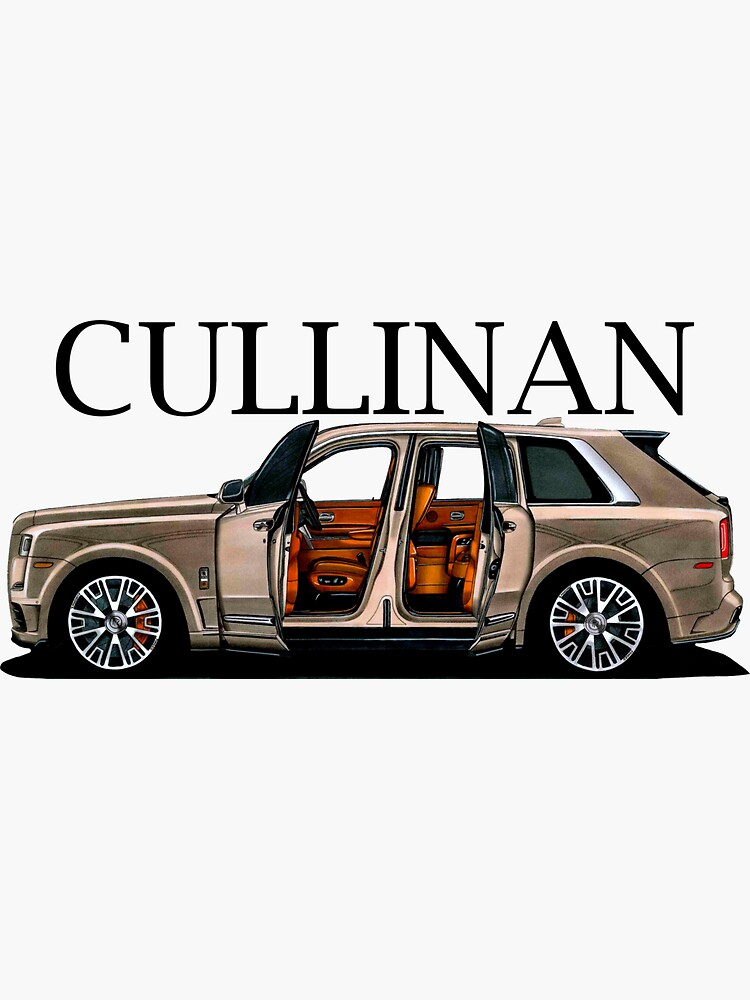 "British luxury exclusive SUV Cullinan V12 engine" Sticker for Sale by ...