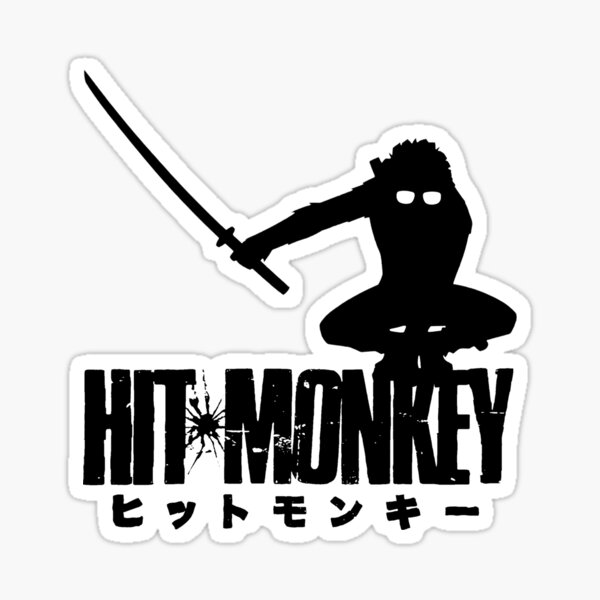 "Hit Monkey (Black) " Sticker for Sale by Lost In Shirts | Redbubble