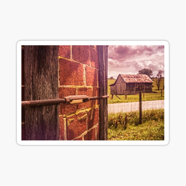 "Sunlight On An Old Silo" Sticker for Sale by butterbean57 | Redbubble