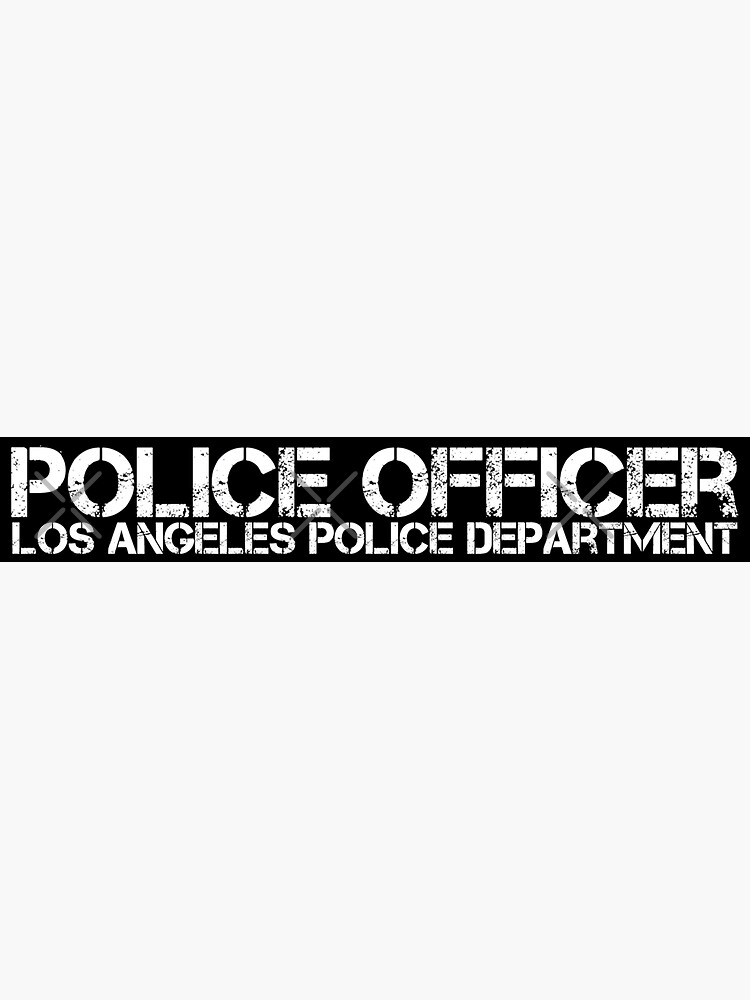 "Police Officer LAPD" Sticker for Sale by Chief82 | Redbubble