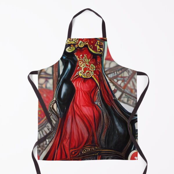 The Empress In Black And Red (01) Kitchen Apron