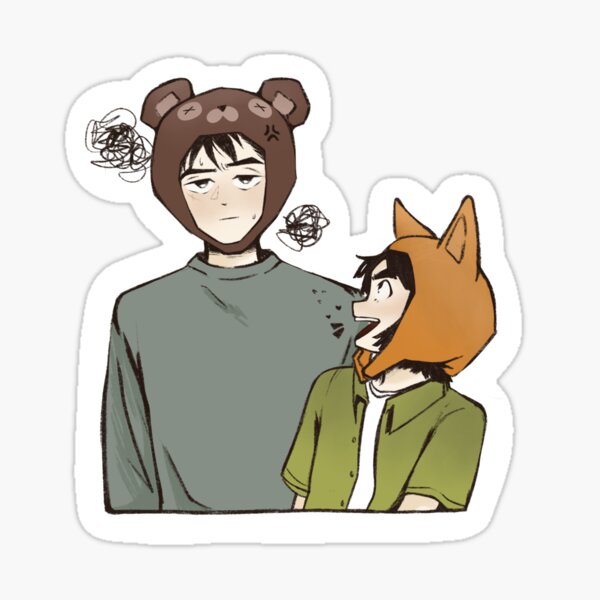 "Miae and Cheol sticker!" Sticker for Sale by gwooves | Redbubble