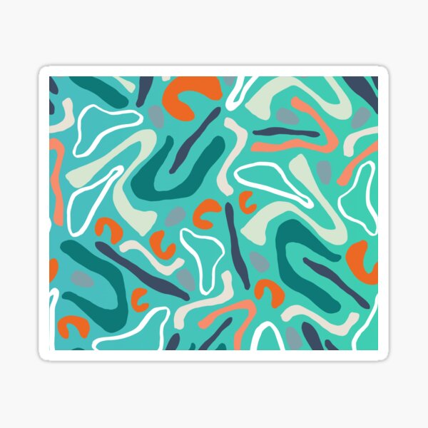 "Abstract Lines Design" Sticker for Sale by Saimia | Redbubble