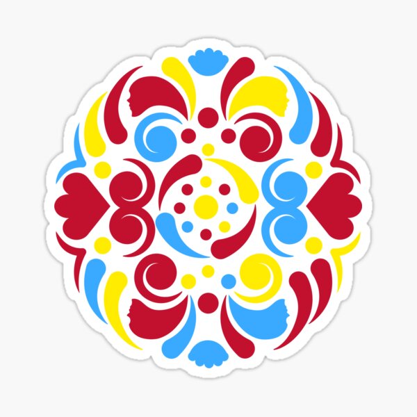 "The Three Primary Colors are Yellow, Red, and Blue" Sticker for Sale ...