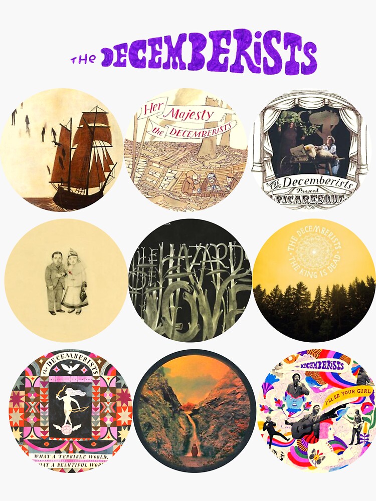 "The Decemberists t shirt and sticker | ﻿The Decemberists Sticker ...