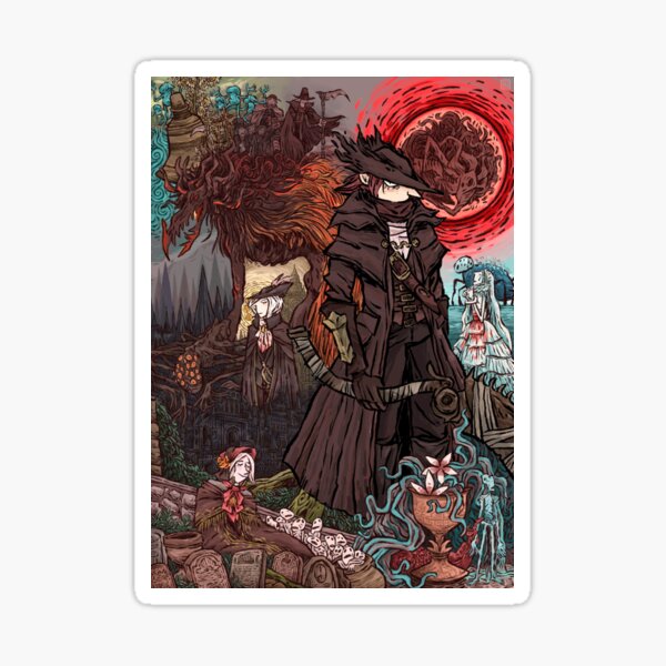 "Bloodborne" Sticker for Sale by inkomodo | Redbubble