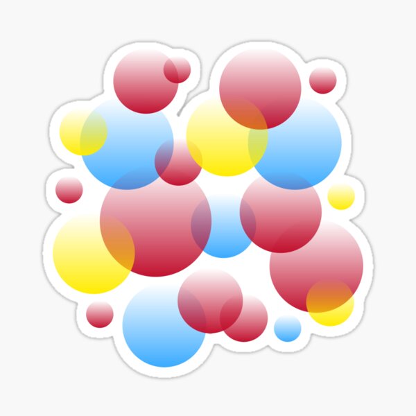 "The Three Primary Colors are Yellow, Red, and Blue" Sticker for Sale ...