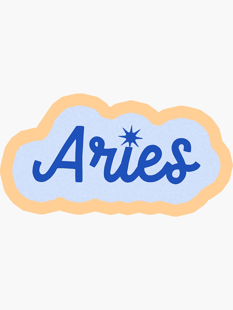 "aries" Sticker for Sale by saltandsiren | Redbubble