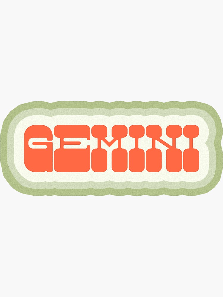 "gemini" Sticker for Sale by saltandsiren | Redbubble
