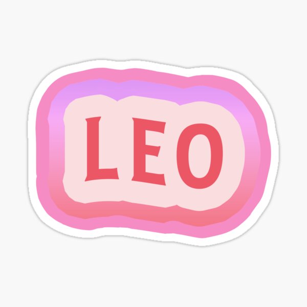 "leo" Sticker for Sale by saltandsiren | Redbubble
