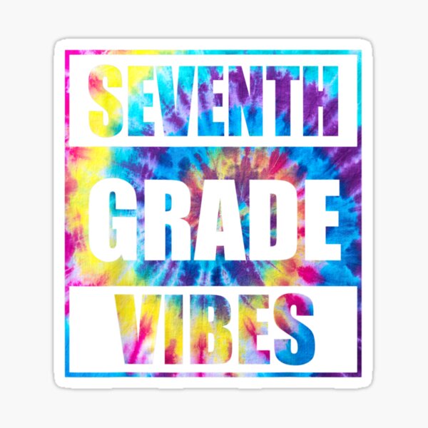 "Back To School 7th Grade Vibes First Day Of School Teachers" Sticker ...