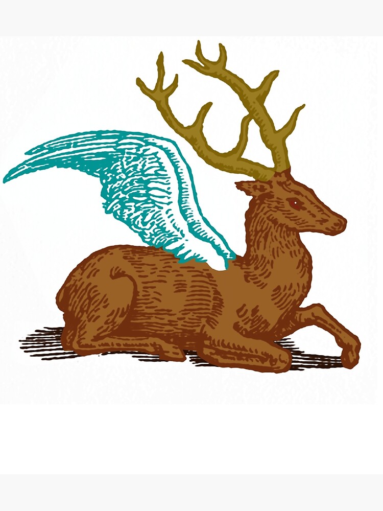 "The mythical winged deer" Poster for Sale by belladonnadread | Redbubble
