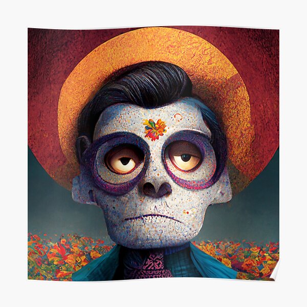 "el catrin" Poster for Sale by inkdream | Redbubble