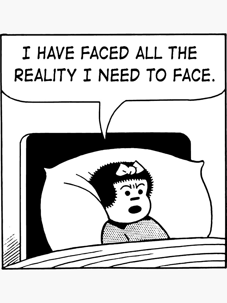 "Nancy has faced enough reality." Sticker for Sale by winkatawink ...