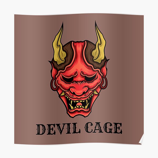 "Devil Cage " Poster for Sale by ArtOfStars | Redbubble