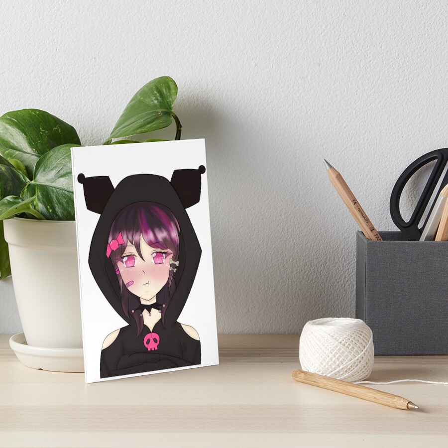 "gothic alt anime bunny girl " Art Board Print for Sale by nancysartx ...