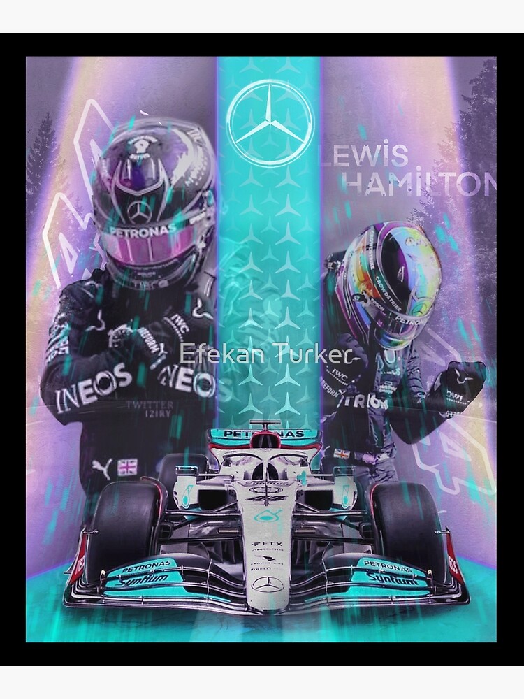 "Lewis Hamilton f1 posters mercedesamgf1" Mounted Print for Sale by ...