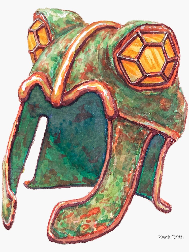 "frog helmet" Sticker for Sale by zstith | Redbubble