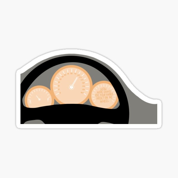 "reckless driver dashboard" Sticker for Sale by ttsellsstuff | Redbubble