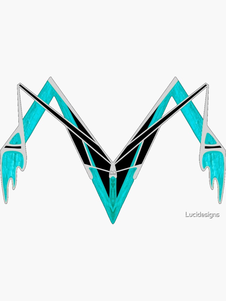"Trippy Drippy Triangle - Aqua" Sticker for Sale by Lucidesigns | Redbubble