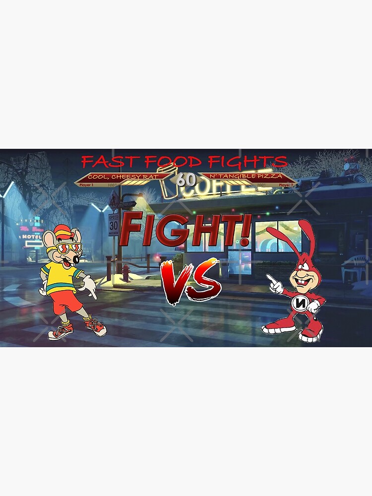 "Fast Food Fights (Coffee Shop)" Poster for Sale by OutlandishStash ...