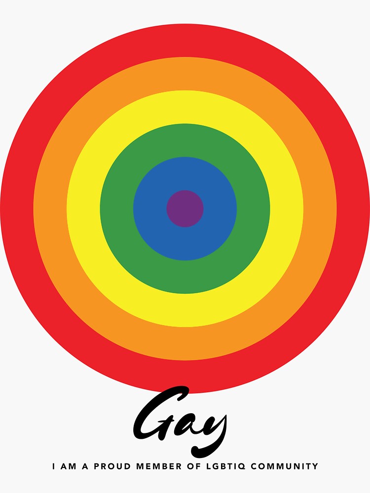 "Gay - I Am a Proud Member of LGBTIQ Community" Sticker for Sale by ...