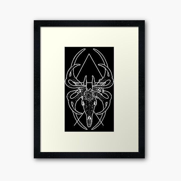 "Broken Symmetry - The Stag Sigil" Framed Art Print for Sale by ...