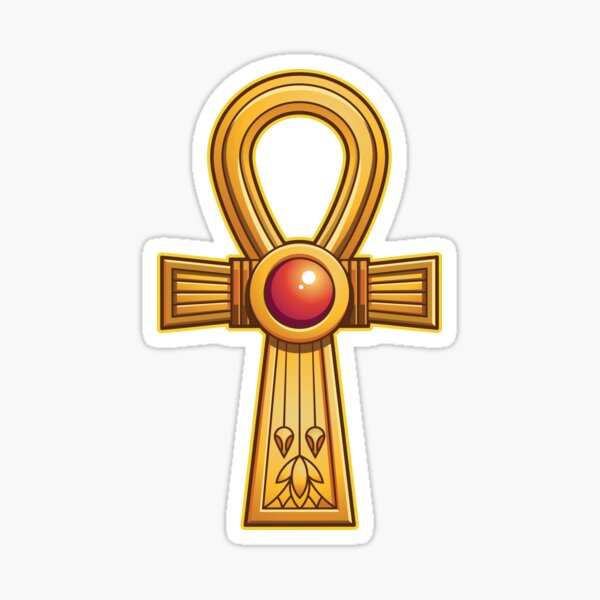 "Egyptian Ankh Amulet" Sticker for Sale by AllenDavisArt | Redbubble