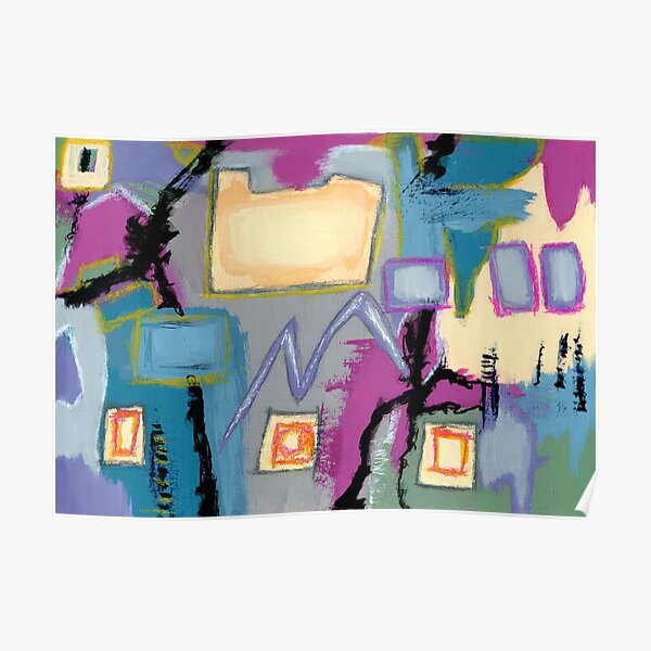 "Abstract Expressionism Art Painting, Considering Options" Poster for ...