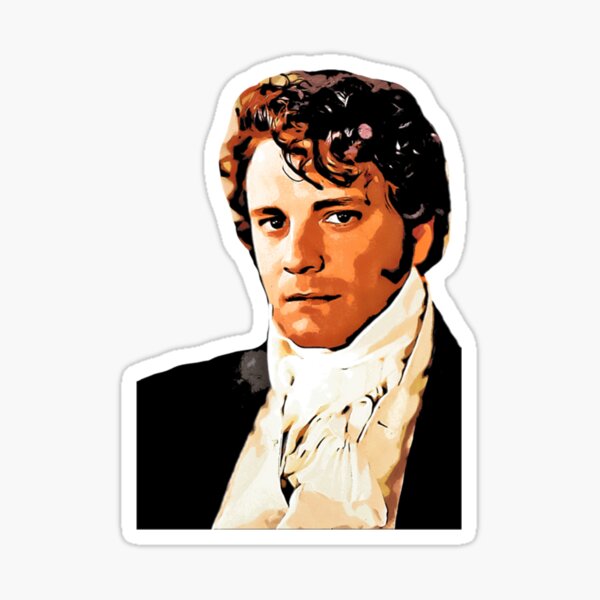 "Mr Darcy, Pride and Prejudice Art Print Cartoon Effect " Sticker for ...