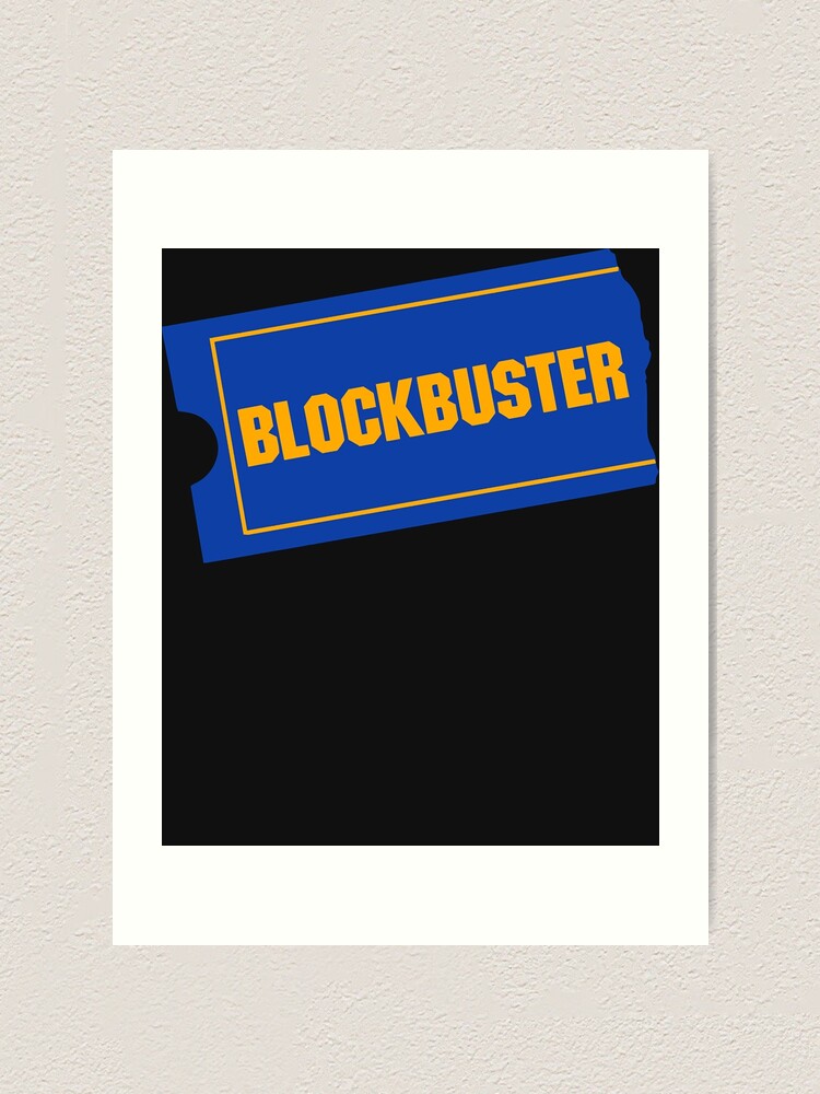 "Blockbuster retro logo" Art Print for Sale by CianBertolett | Redbubble