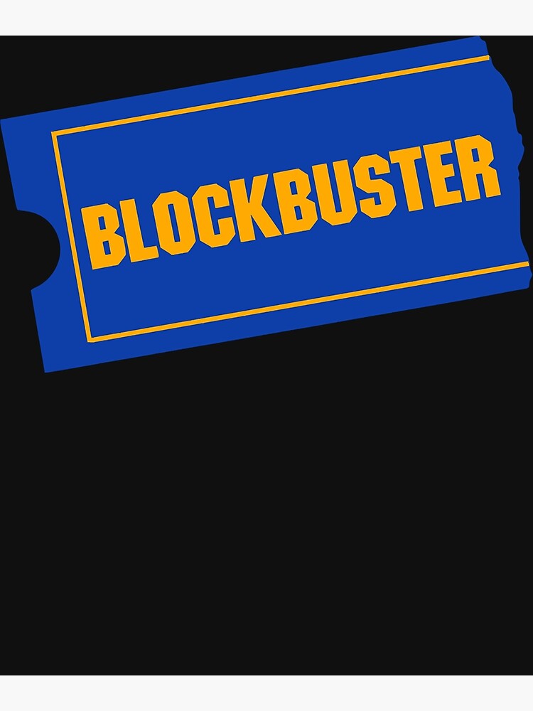 "Blockbuster retro logo" Art Print for Sale by CianBertolett | Redbubble