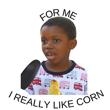 "Corn Kid" Sticker for Sale by ajloops101 | Redbubble