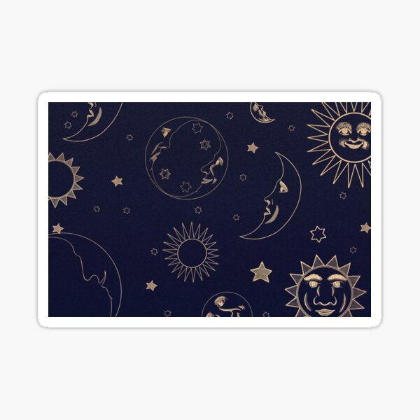 "Sun, Moon and Stars" Sticker for Sale by SuziQPrayers427 | Redbubble