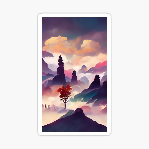 "The Last Maple Tree" Sticker for Sale by Mr-Arigato | Redbubble